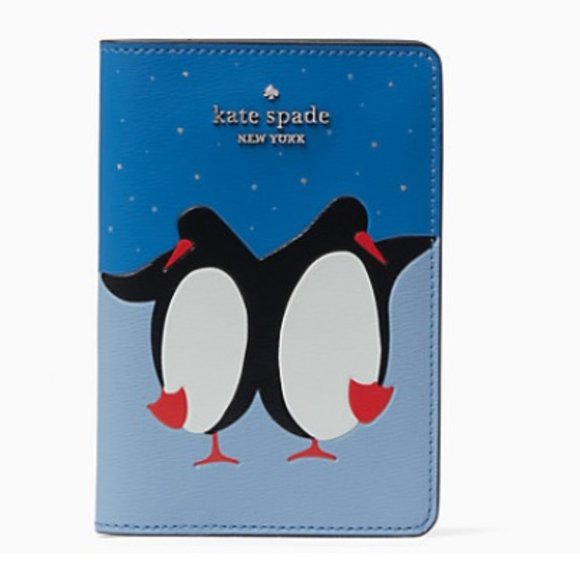 kate spade | Other | Kate Spade Arctic Friends Penguin Passport Holder ...